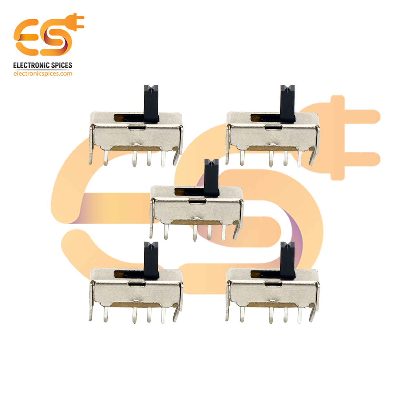 Buy SS13D07 0.3A 30V SP3T 4 pin slide switch pack of 5pcs