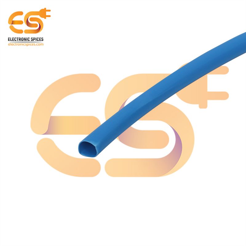 Buy 5mm Blue color polyolefin heat shrink tube pack of 5 meter