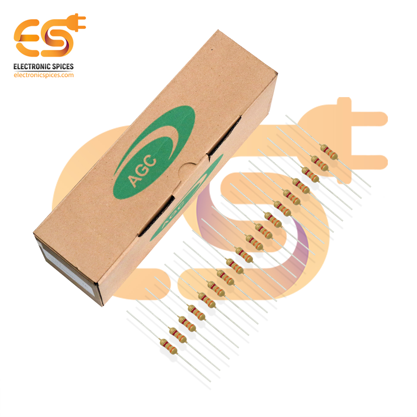 Buy 3.3k ohm ( Ω ) 1/4 watt carbon film resistors box of 5000pcs