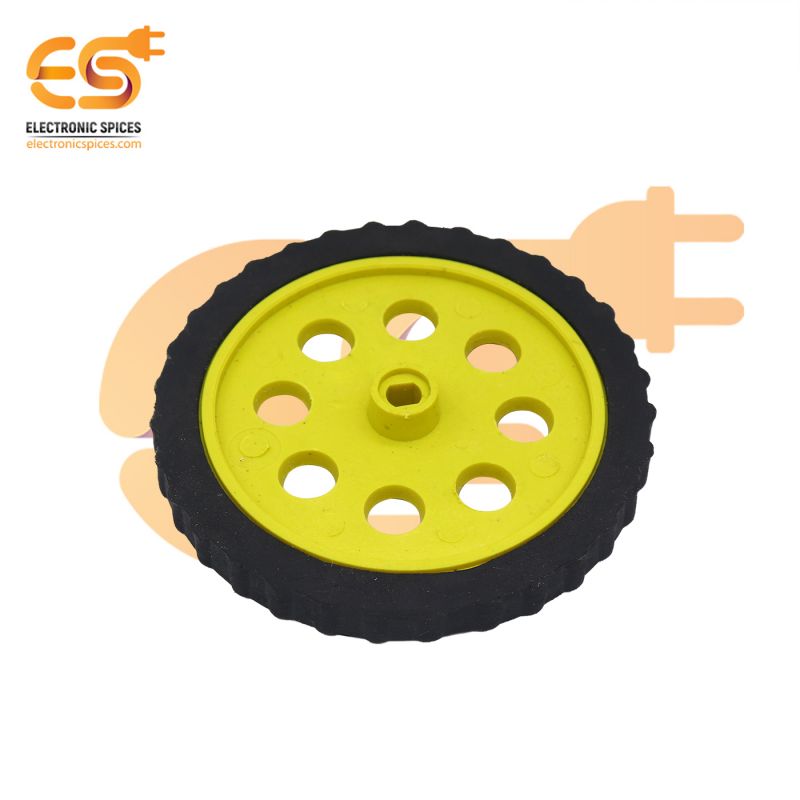 Buy 75mm x 8mm Hard plastic build DIY project wheels pack of 10pcs
