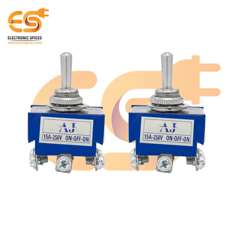 Buy TEN1322 15A 250V 6 pin DPCO toggle switch pack of 2pcs