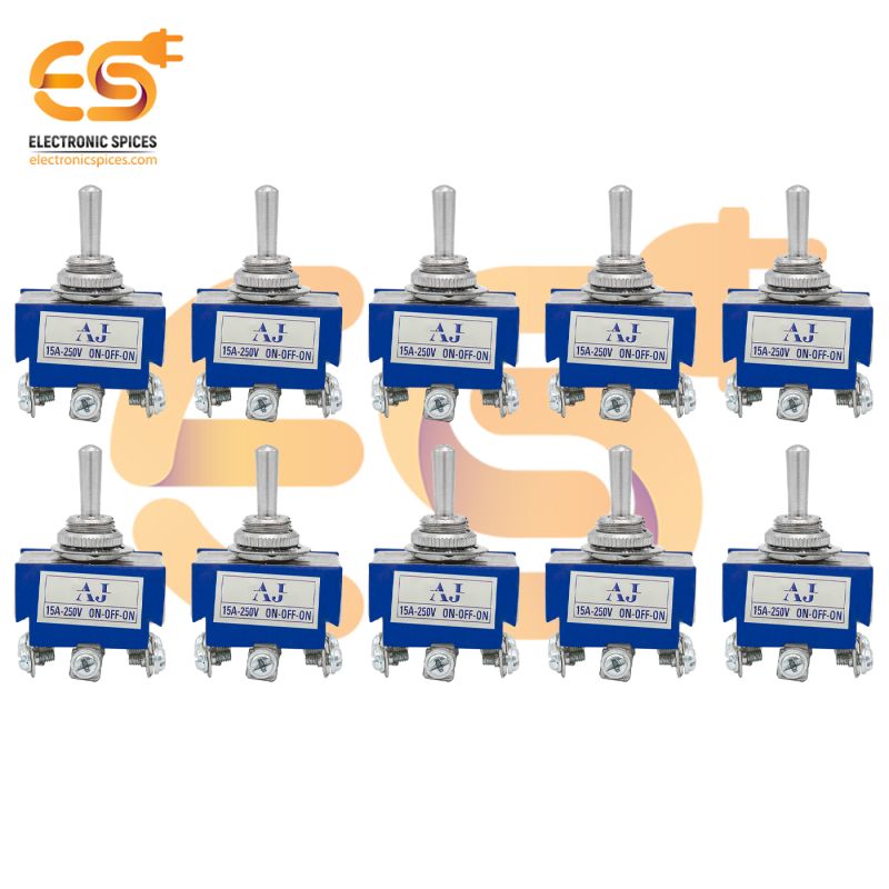 Buy TEN1322 15A 250V 6 pin DPCO toggle switches pack of 10pcs