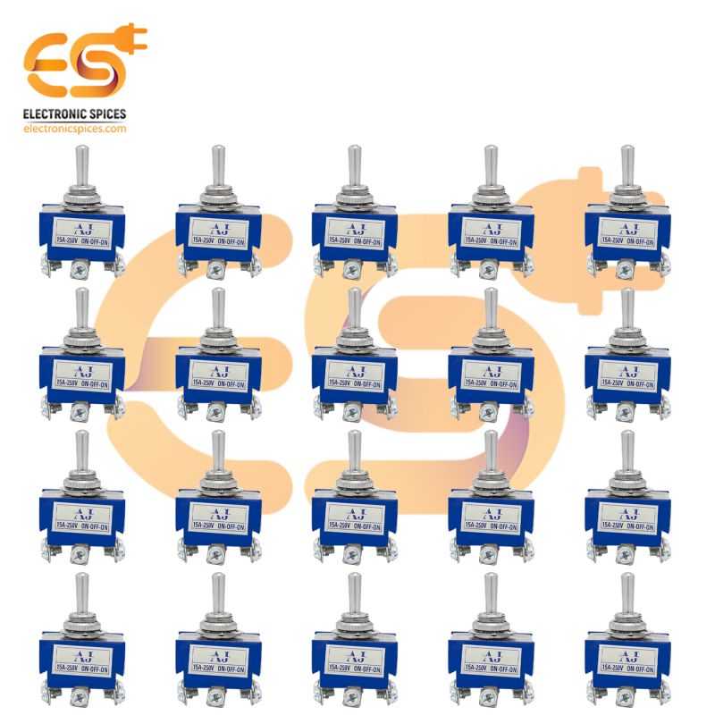 Buy TEN1322 15A 250V 6 pin DPCO toggle switches pack of 50pcs