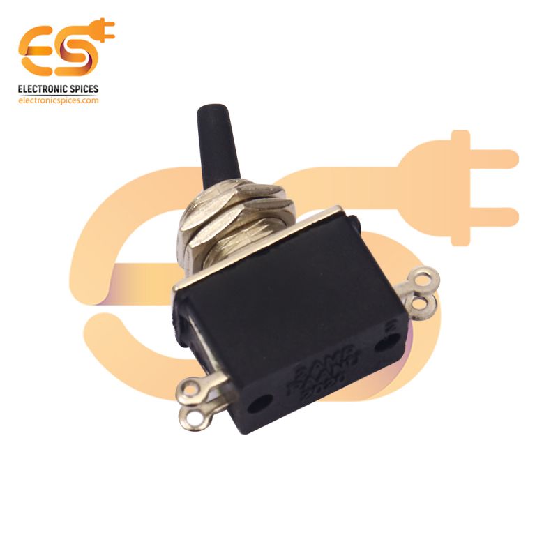 Buy 2A 4 pin SPDT Black color small toggle switch pack of 2pcs