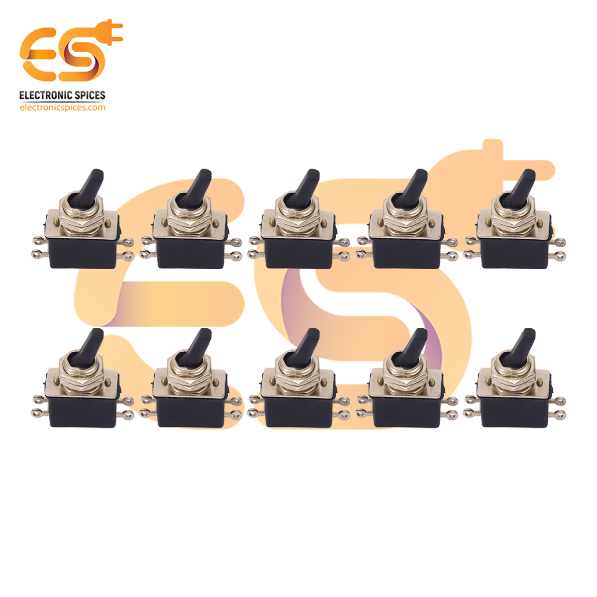 Buy 2A 4 pin SPDT Black color small toggle switches pack of 50pcs