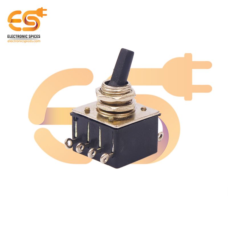 Buy 2A 8 pin DPDT Black color small toggle switches pack of 50pcs