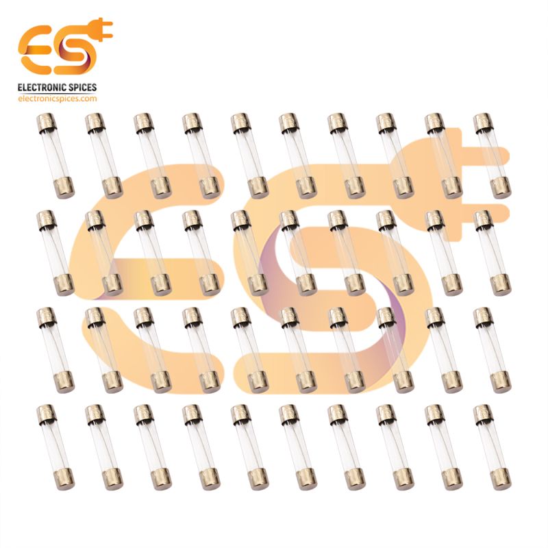 Buy 25A 250V Fast acting glass tube cartridge fuses pack of 500pcs