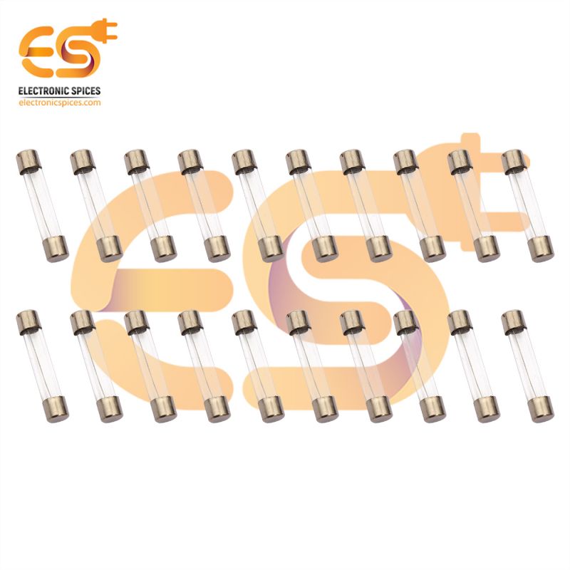 Buy 1A 250V Fast acting glass tube cartridge fuse pack of 20pcs