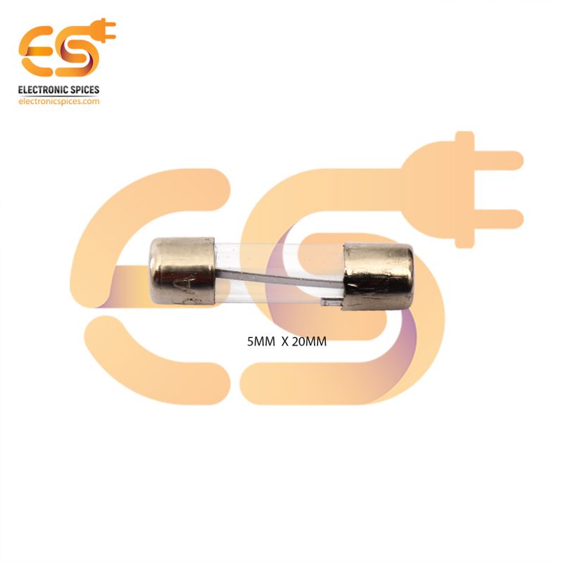 Buy 5A 250V Fast acting glass tube cartridge fuse pack of 20pcs