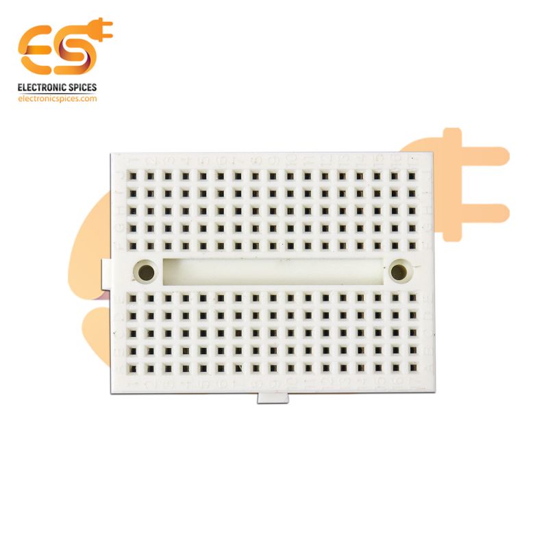 Buy SYB-170 White color 170 points Mini solderless breadboard for prototype circuit pack of 1pcs