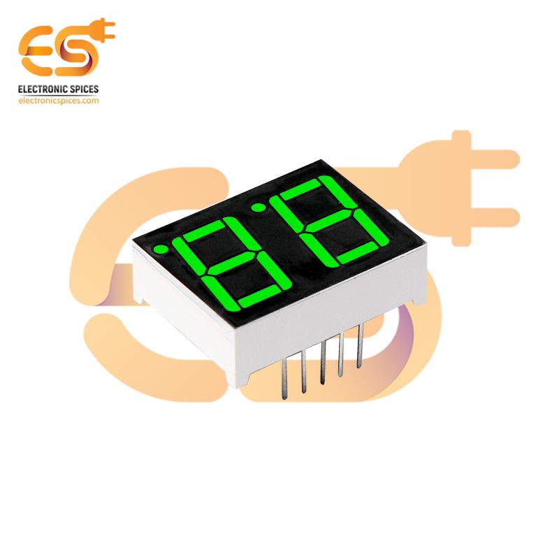 Buy 0.56 inch 2 digit Green display color 7 segment LED display COMMON ...