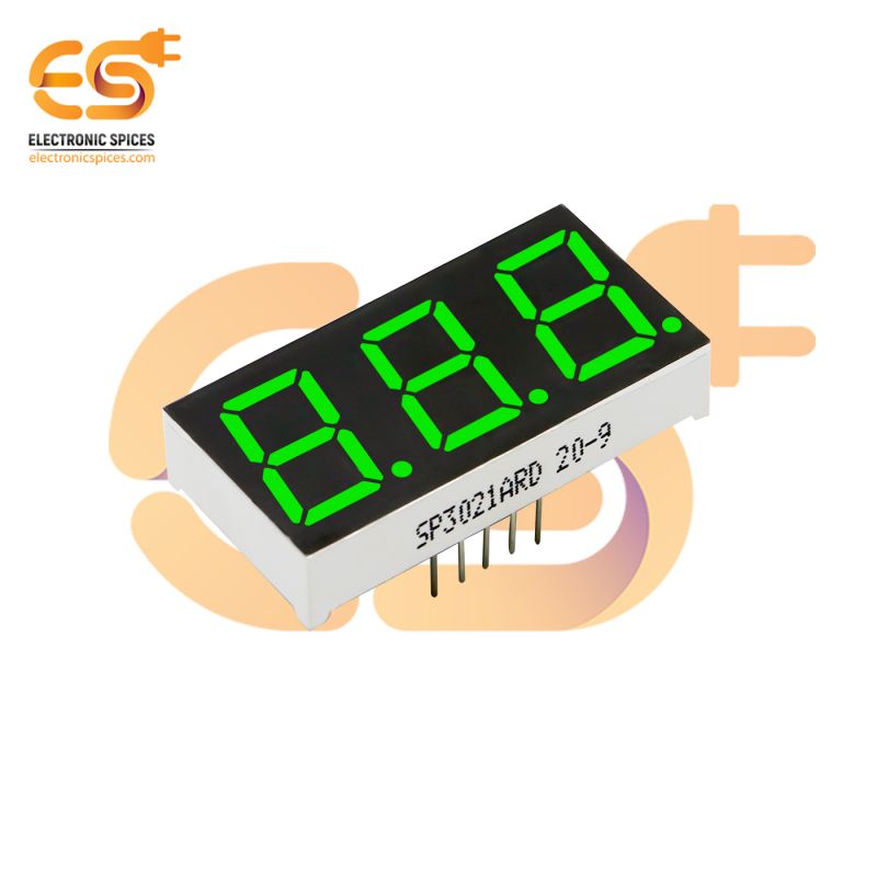 Buy 0.56 inch 3 digit Green display color 7 segment LED display COMMON ...