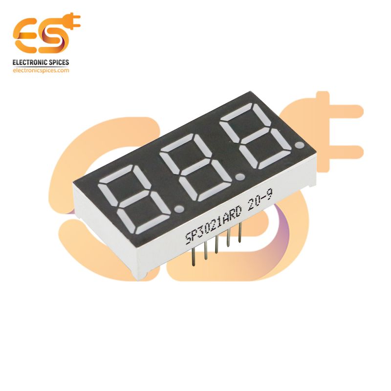 Buy 0.56 inch 3 digit Red display color 7 segment LED display COMMON ...