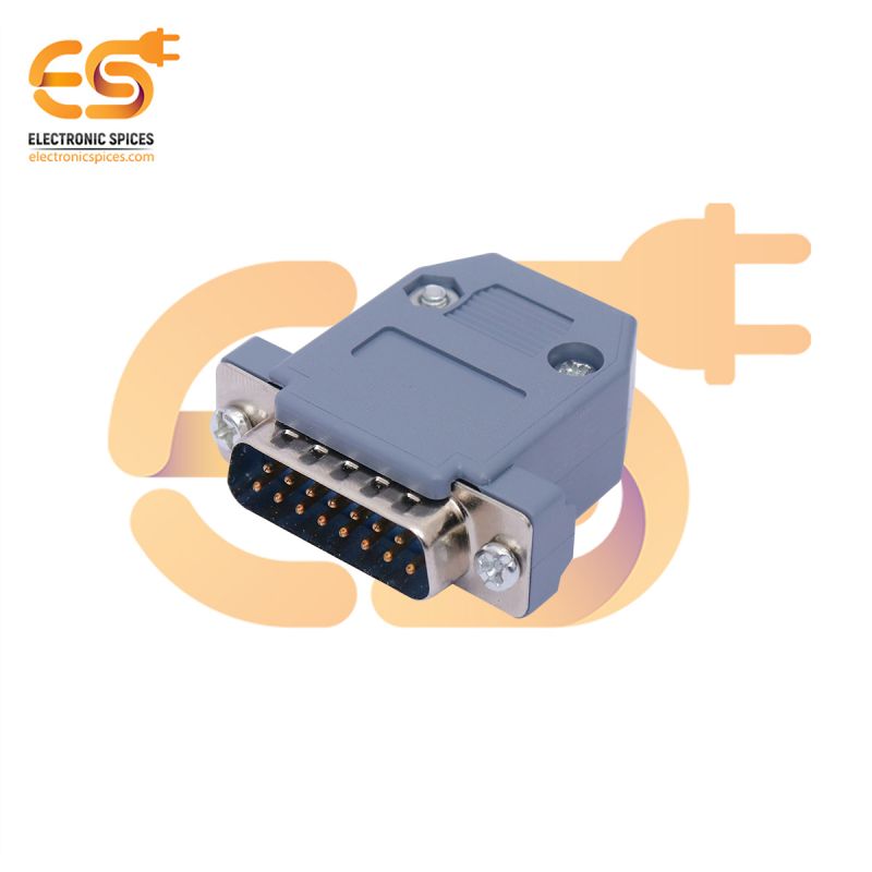 Buy DA-15 15 pin D-sub miniature male connectors with Backshell pack of ...