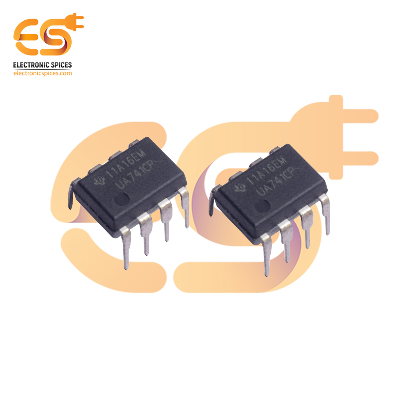 Buy UA741CP General purpose operational amplifier 8 pin IC pack of 2pcs