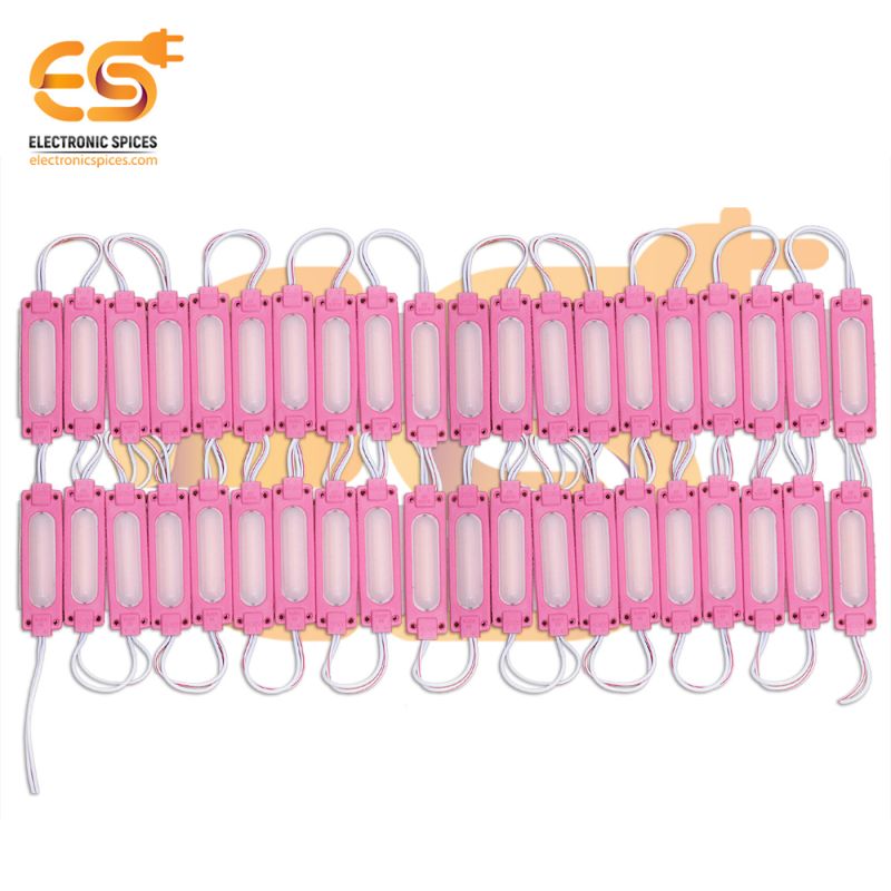 Buy 12V 2W Bright Pink Color Waterproof LED Modules Pack of 100pcs