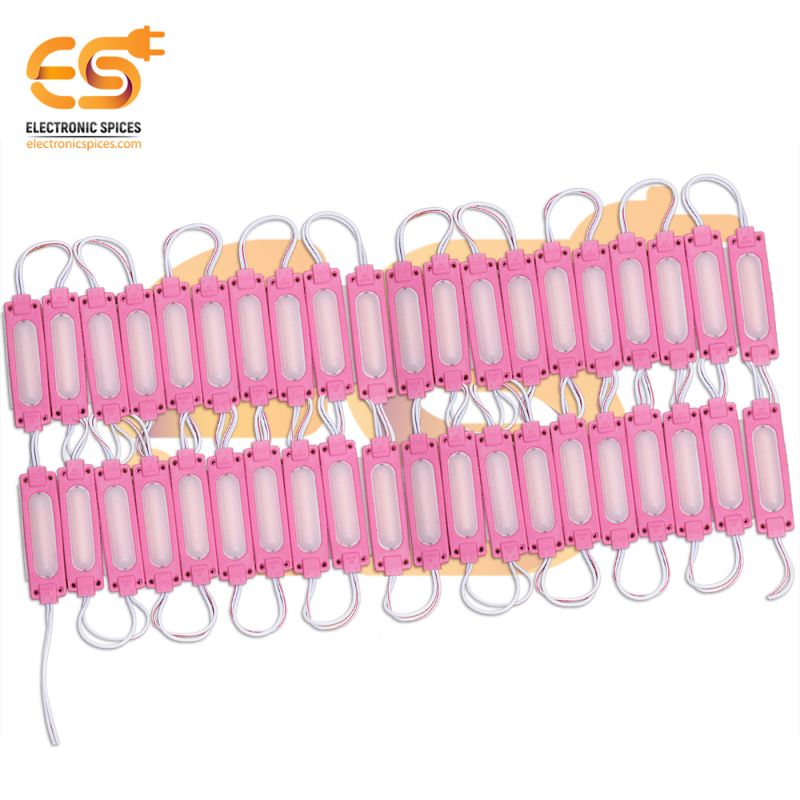 Buy 12V 2W Bright Pink Color Waterproof LED Modules Pack of 100pcs