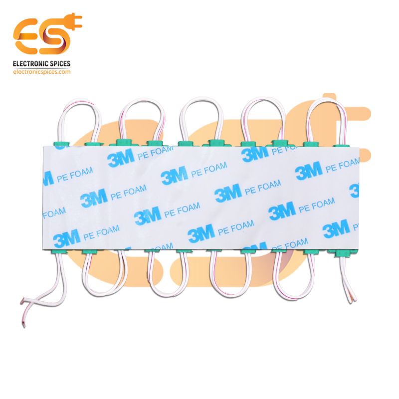 Buy 12V 2W Bright Green Color Waterproof LED Module pack of 10pcs