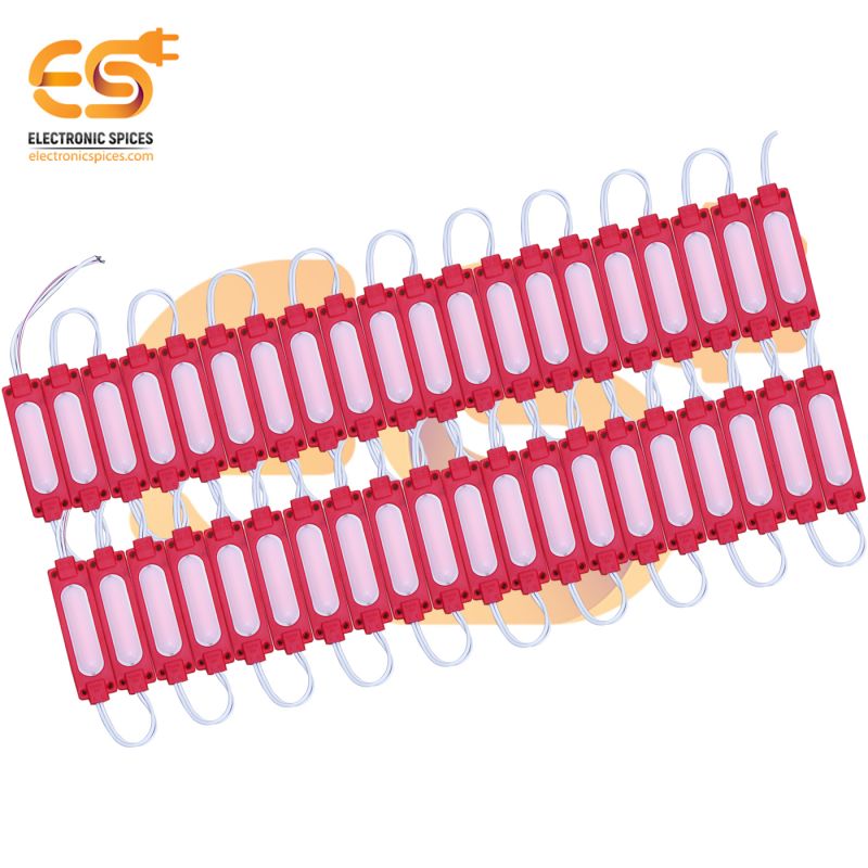Buy 12V 2W Bright Red Color Waterproof LED Modules pack of 100pcs