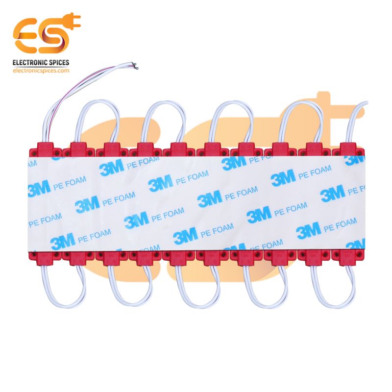 Buy 12V 2W Bright Red Color Waterproof LED Modules pack of 100pcs