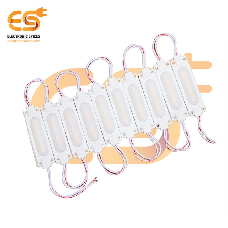 Buy 12V 2W Bright Warm White Color Waterproof LED Module pack of 10pcs