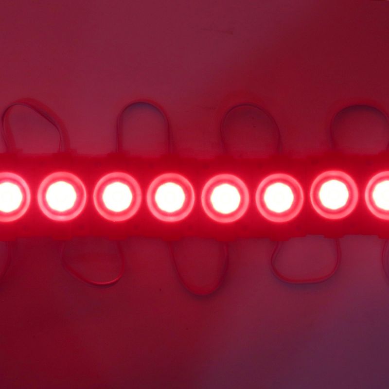 Buy 12V 2.4W Bright red color waterproof LED modules pack of 100pcs