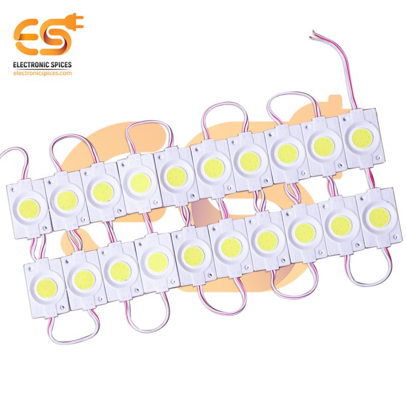 Buy 12V 2.4W Bright White Color Waterproof LED module pack of 50pcs