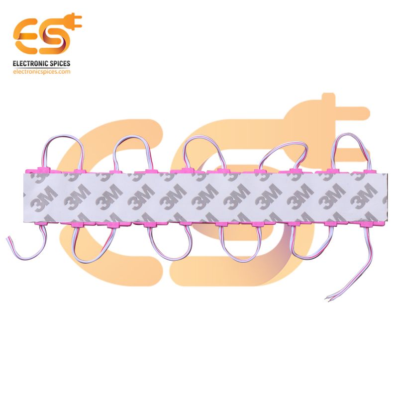 Buy 12V 2.4W Bright Pink Color Waterproof LED Module pack of 50pcs