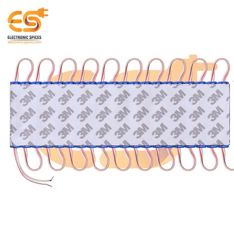 Buy 12V 2W Bright Blue Color Waterproof 5630 3 LED Modules Pack of 100pcs