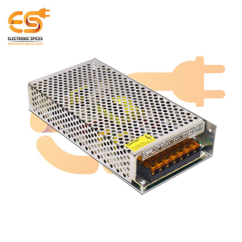 Buy 12V 10A 120Watt DC output SMPS metal case power supply (AC to DC)