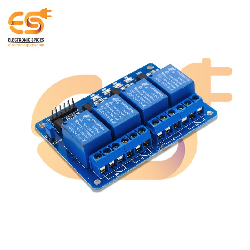 Buy 5V 4 channel relay module with light coupling