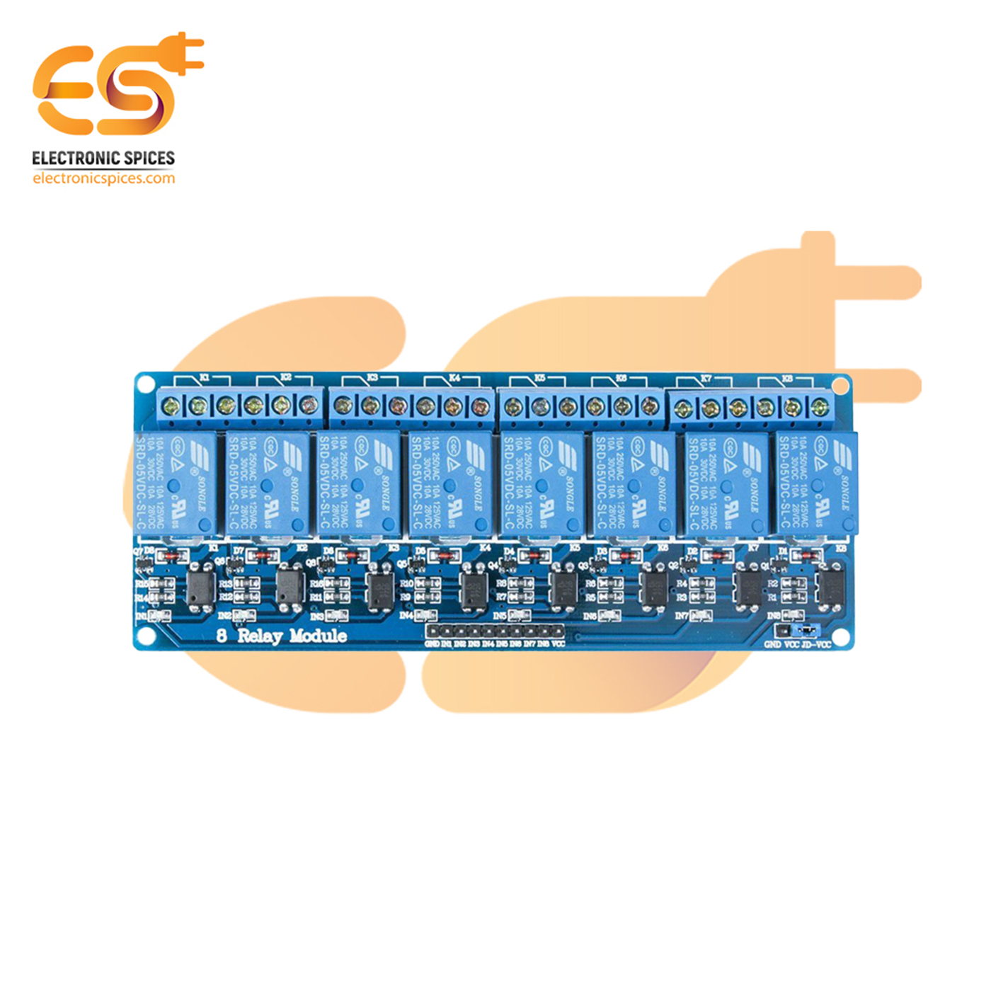 Buy 5V 8 Channel Relay Module with Light Coupling