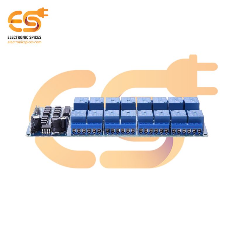 Buy 12V 16 Channel Relay Module with Light Coupling and LM2576 Power Supply