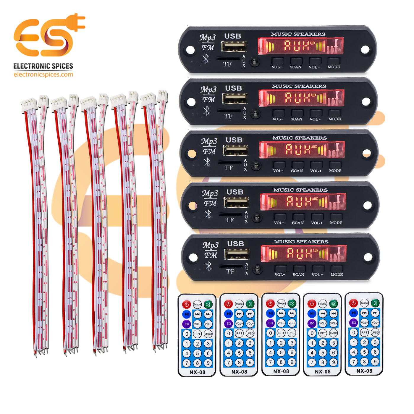 Buy Bluetooth MP3 USB FM radio player and decoder modules with Remote