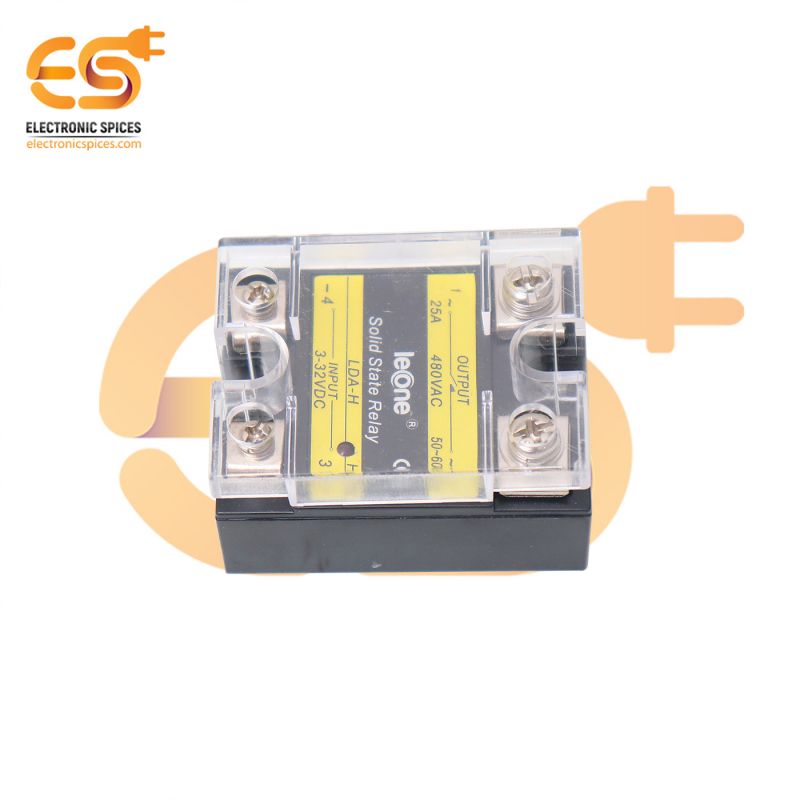 Buy SSR-25DA 3V-32V DC 25A solid state relay pack of 10pcs