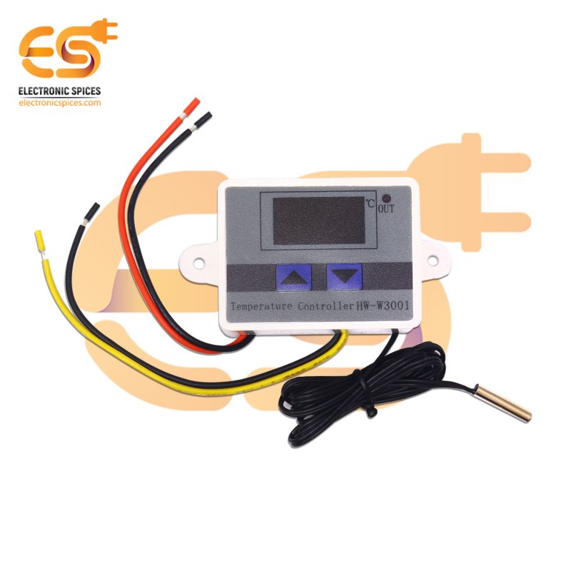 Buy Combo of temperature controller thermostat, adapter, clips and fan