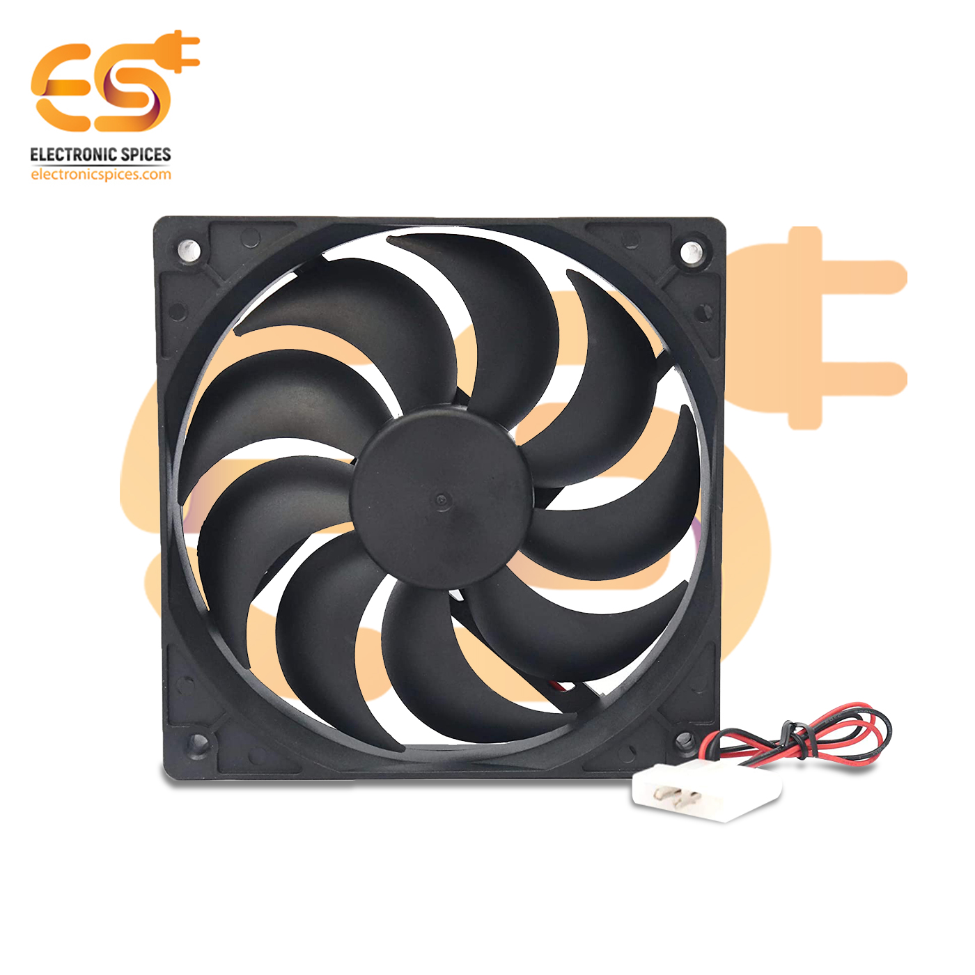 Buy 12025 4.75inch Brushless DC Brushless Fan 12v With Molex connector