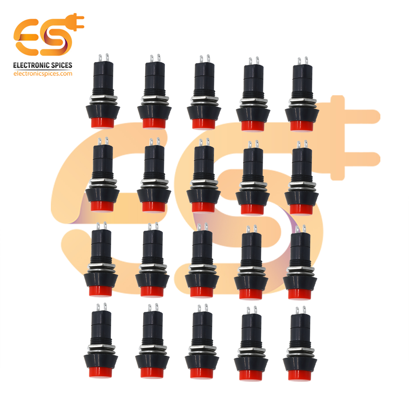 Buy SPST on/off Self Lock Momentary Push Button Switches Pack of 100