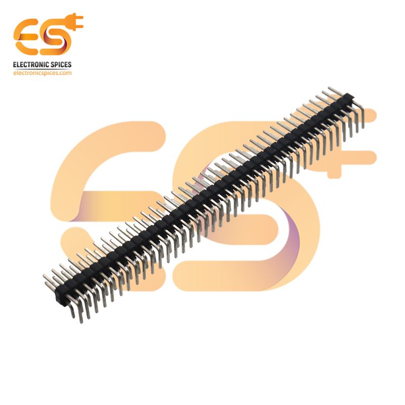 Buy Double L shape (90° angle) Male Berg Strip 1*40 Pin headers pack of ...