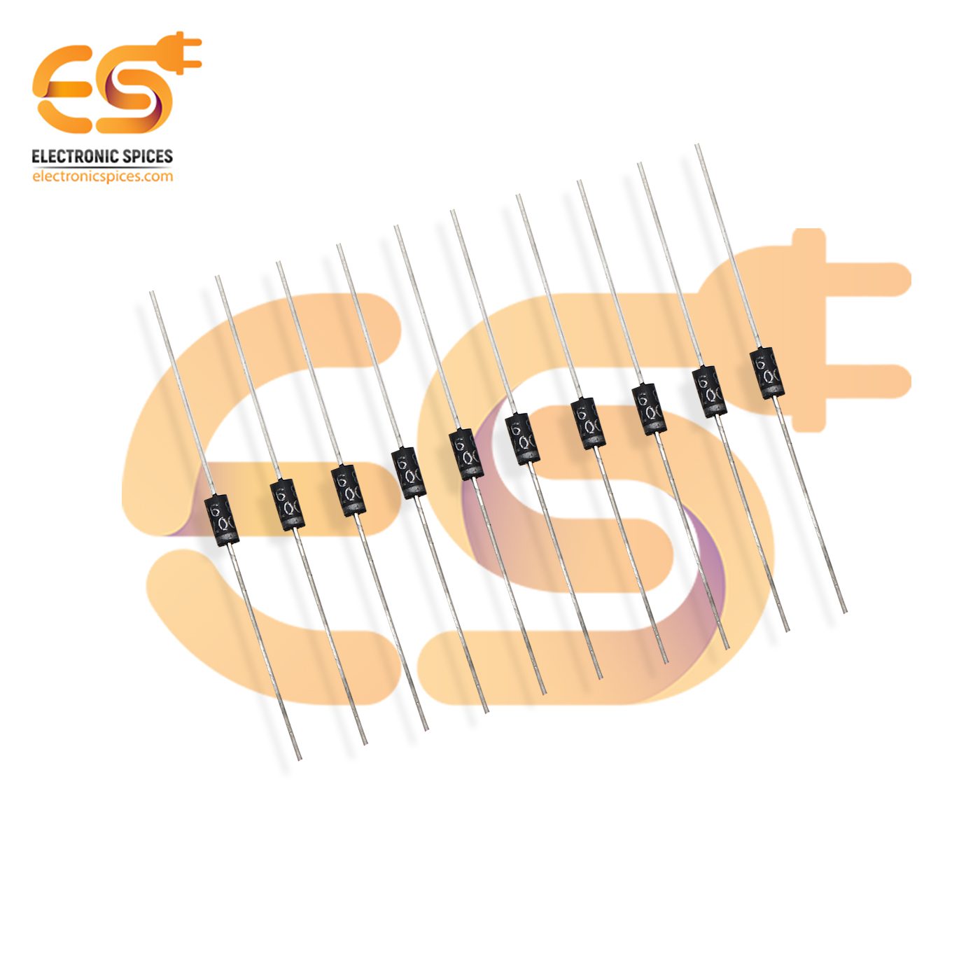 Buy 1N4007 1A 1000V Inverse voltage rectifier diodes pack of 500pcs