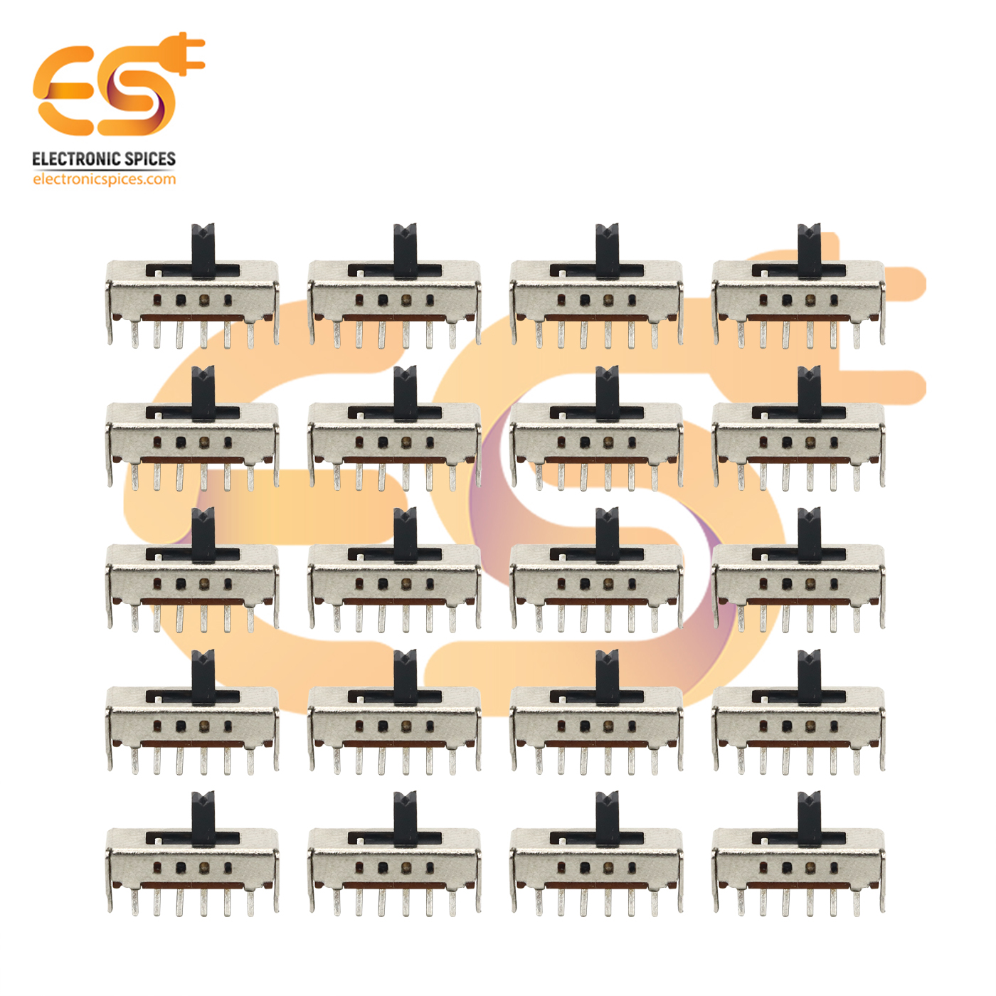 Buy SS14D01 0.3A 30V SP4T 6 pin slide switches pack of 100pcs