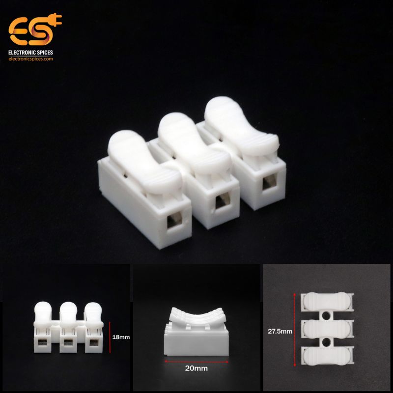 Buy 3 line Electrical cable quick splice push lock wires connectors