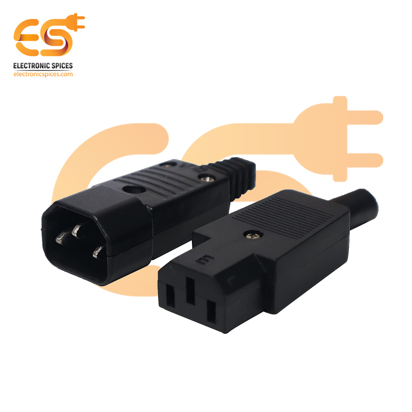 Buy a 10A 250V power supply connector with a 3 pin female and male ...