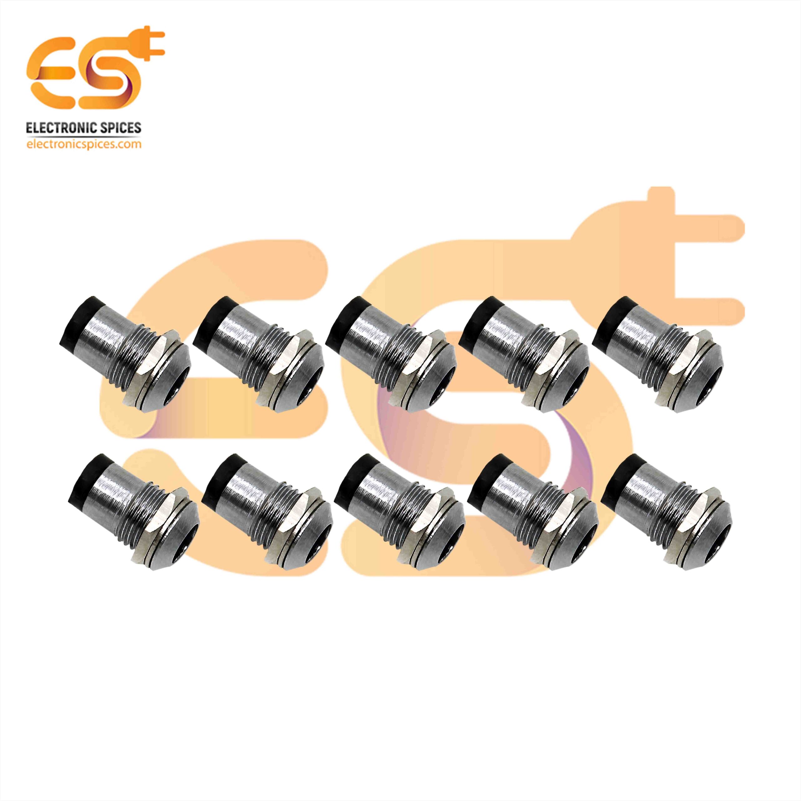 Buy 5mm Metal LED Light mounting holder pack of 10pcs | Electronicspices