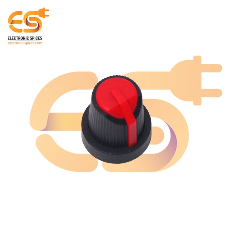 Buy Red color Potentiometer knob Rotary switches caps pack of 50pcs