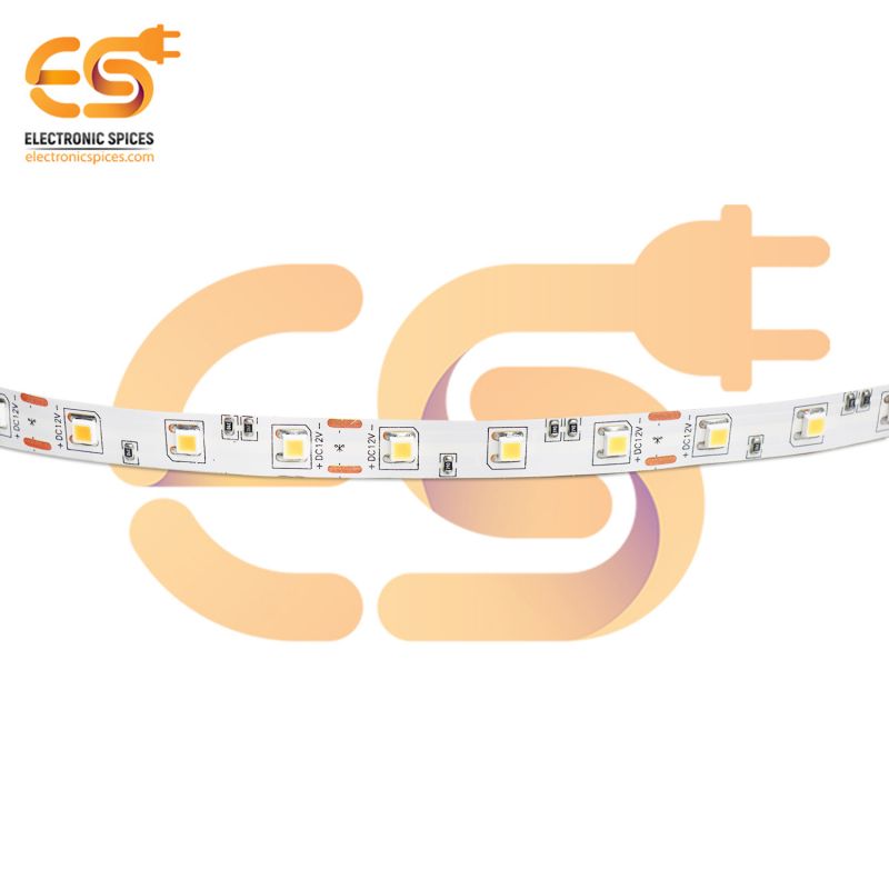 Buy 12V DC Amber color waterproof 5050 SMD LED strip 1 meter 3.5mm ...