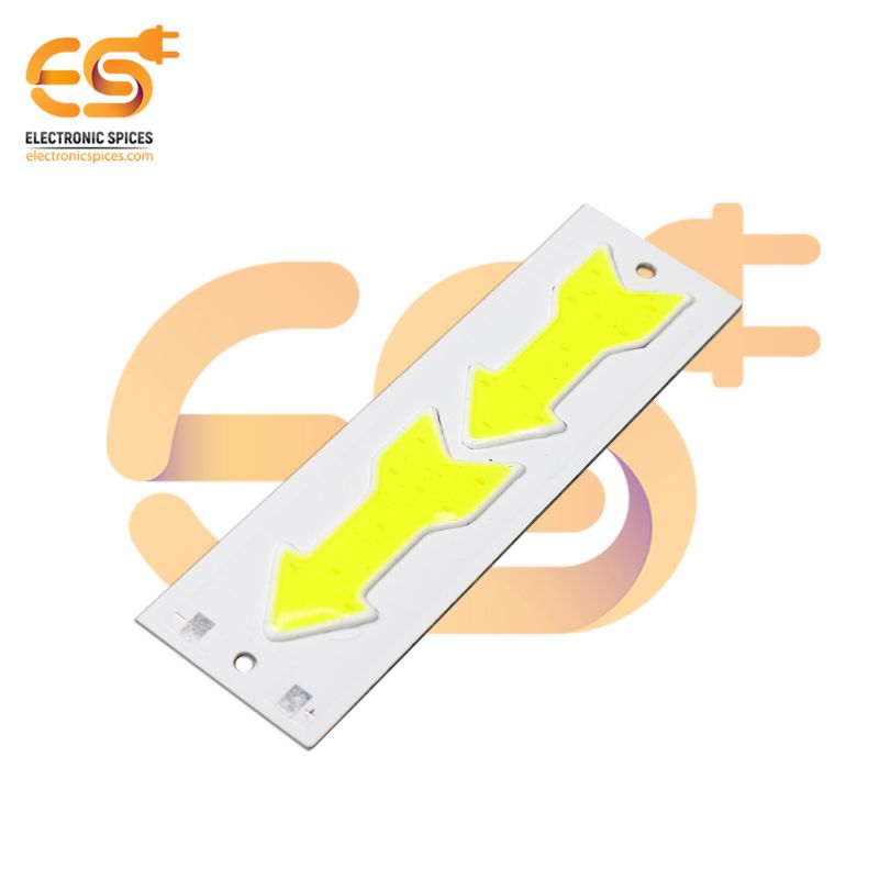Buy 4V DC LED Arrow shape High brightness LED Aluminum Yellow bead COB ...