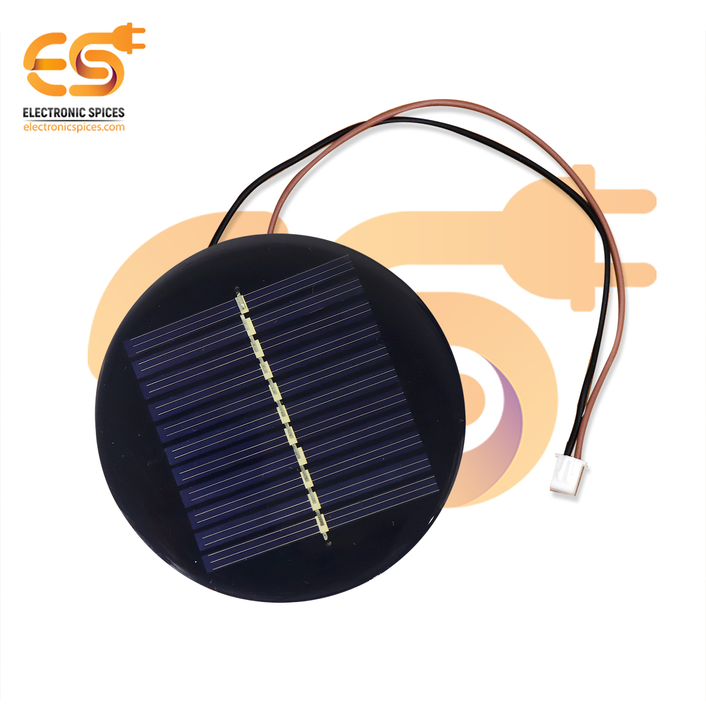 Buy 80mm diameter Circle shape mini solar panels with JST connector