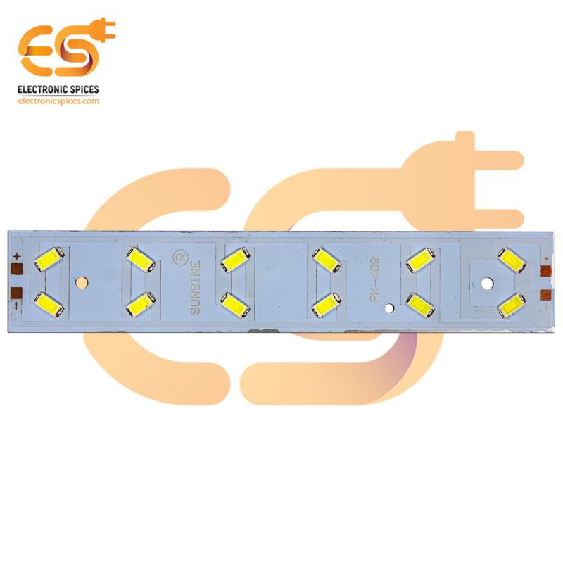 Buy 12 led strip white color 5watt 4v | Electronicspices