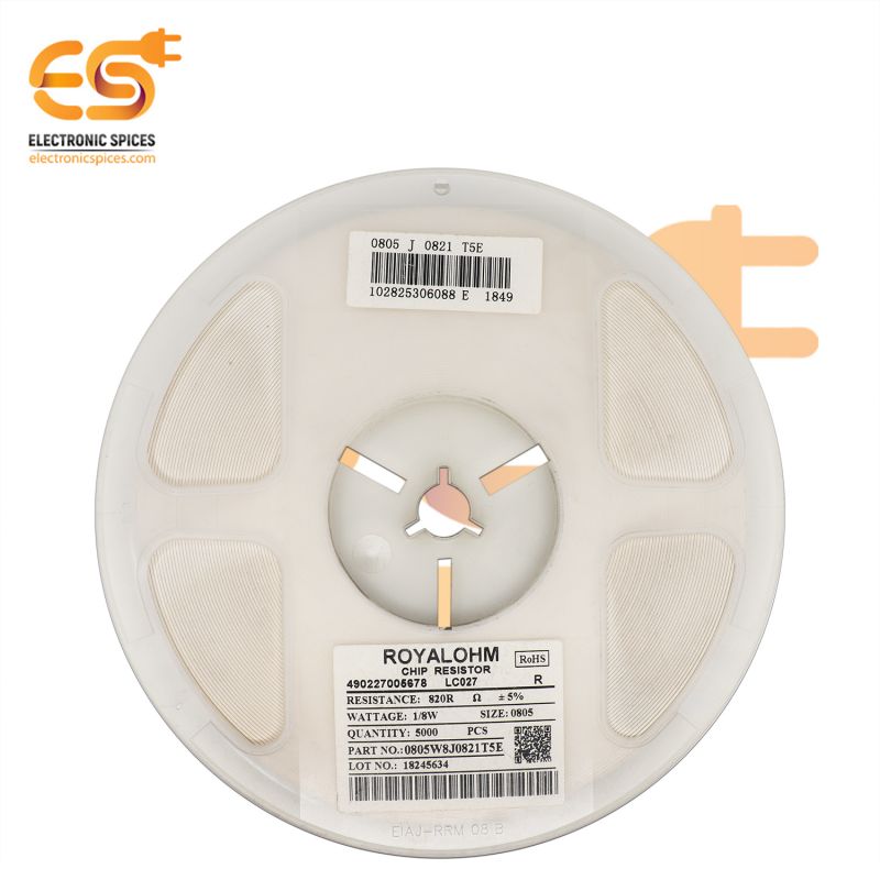 Buy 820 ohm 0805 High power SMD thick film chip resistors